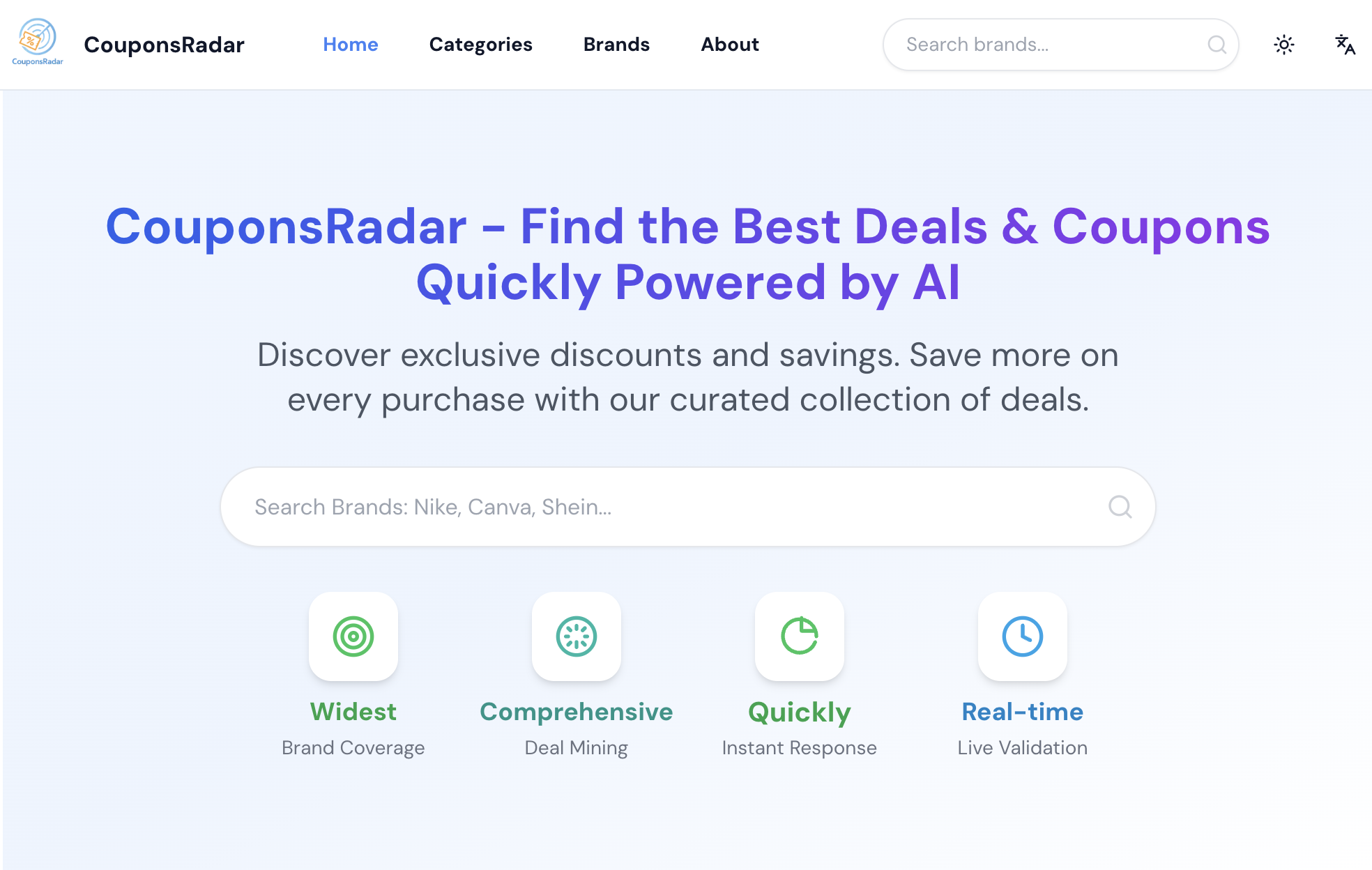 CouponsRadar - Find the Best Coupons Quickly Powered by AI